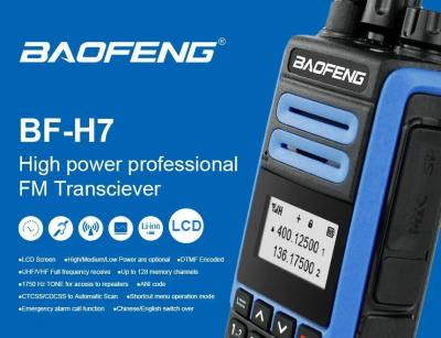 Cina 130g Baofeng BF-H7 Radio a doppia frequenza a colori trasmettitore portatile a due vie in vendita