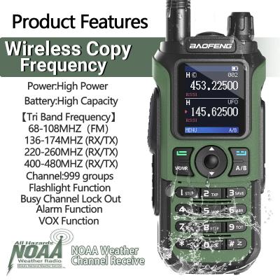 Cina Long Range UV-21 Pro V2 Dual Band Walkie Talkie con batteria ad alta capacità 2600MAH in vendita