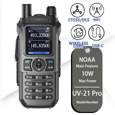Cina Long Range UV-21 Pro V2 Dual Band Walkie Talkie con batteria ad alta capacità 2600MAH in vendita