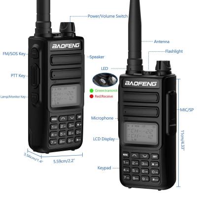 Cina DP1400 5W Nuovo Dual Band Talkie Walkie con funzione VOX e modelli digitali Th-15s in vendita