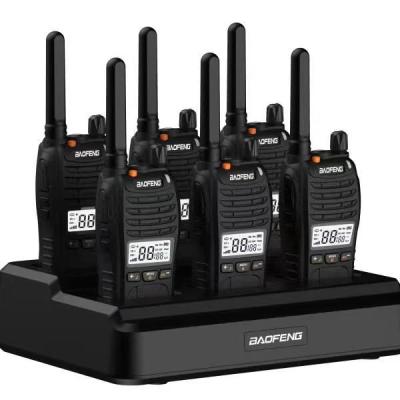 China Cargador de seis vías Walkie Talkie con rango de frecuencia 136-174/403-527MHZ y función VOX en venta