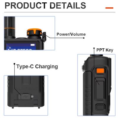 中国 バオフェンK5+10W 双帯VHFUHFラジオ 屋外長距離用ウォーキー・トーク 販売のため