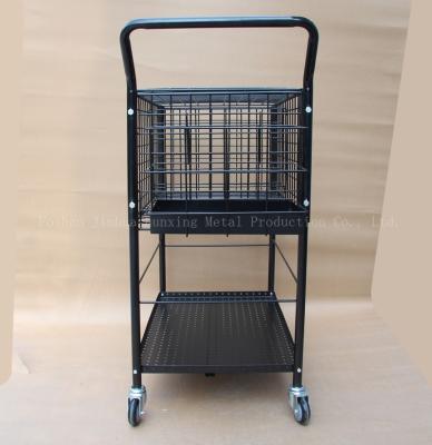 Cina alto 370mm ampio carretto di insegnamento di tennis della palla di Ballport 325 dello scaffale di stoccaggio dell'articolo sportivo di 800mm, colore nero in vendita