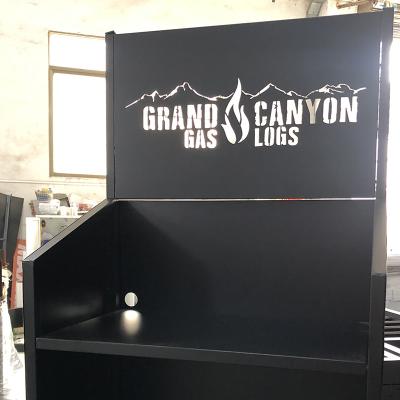 China Arquivar ajustável de alumínio preto de 3 cremalheiras de exposição do supermercado do fogão de cozimento das séries à venda