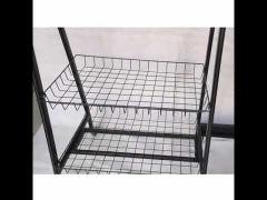 Hot Sale Rugby Training  Equipment Rack,Garage Organizer with Baskets and Hooks  For Player