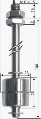 China stainless steel float level switch Ideal for water or other liquid with PH-/PH+ for sale