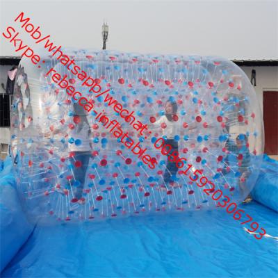 China zorbing ball  inflatable water roller  inflatable water game pool  for sale