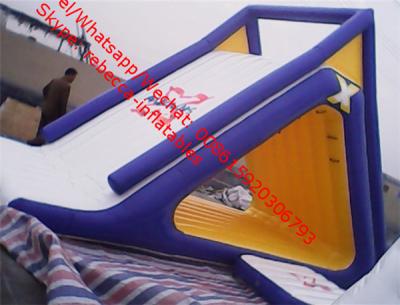 China Heavy duty huge inflatable water slides giant inflatable water used swimming pool  slide for sale