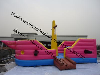 China Inflatable pirate boat inflatable pirate ship  combo bouncy castle for sale