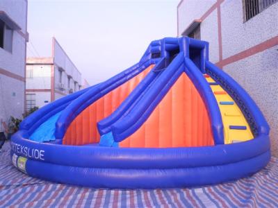 China Bending Inflatable Slides Inflatable Water  Slide For Kids for sale