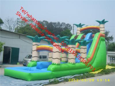 China inflatable pool park   inflatable slides for sale