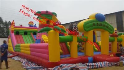 China commercial outdoor jumping and inflatable castles/slides inflatable amusement park  inflatable bouncy castle for sale