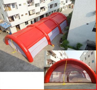 China Red Color Inflatabe Event Tent With Tubes for sale