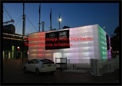 China Portable Great Inflatable Cube Tent For Exhibition / Cabin Tent CMIT28 for sale