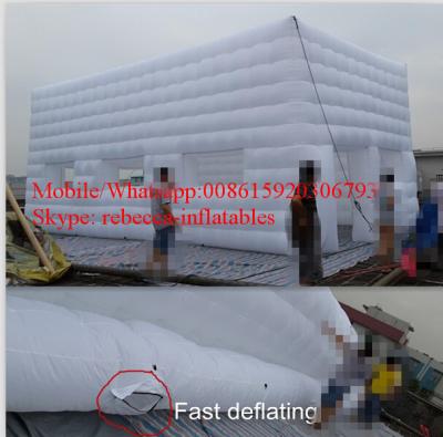 China White Inflatable Giant Tent / Inflatable Marquees Fire-Resistant for sale