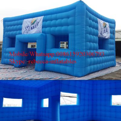 China Small Square Inflatable Event Tent For Trade Show / Blow Up Tent for sale