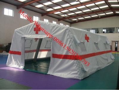 China White Inflatable Medical Tent Inflatable Emergency Tent for sale