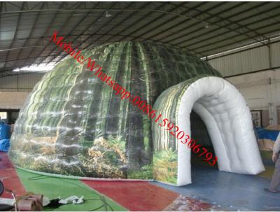 China Inflatable projection tent portable planetarium inflatable dome tent inflatable igloo tent for sale