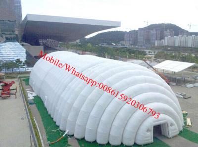China Largest Inflatable Tent , White Marquee Inflatable Exhibition Tent for Ourdoor Use for sale