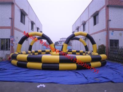 China Inflatable air track air race track inflatable go carts track for sale