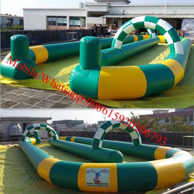 China Inflatable go karts track inflatable race track for sale for sale