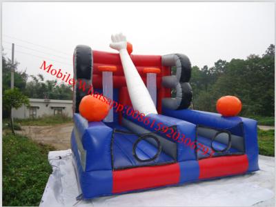 China inflatable giant basketball inflatable basketball court Double Shot Basketball Hoops for sale