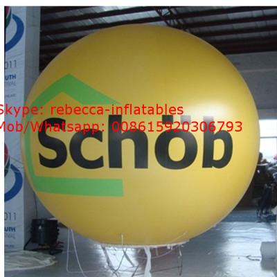 China Round shape advertising inflatable helium balloon for sale