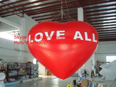 China inflatable helium balloon inflatable heart shape calloon for sale