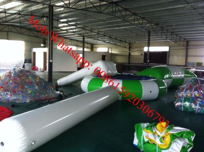 China inflatable water trampoline cheap inflatable water trampoline with slide water park toys for sale