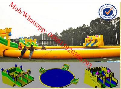 China amusement park water slide water park design giant inflatable water slide for adult for sale