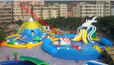 China large inflatable water slide pool for sale