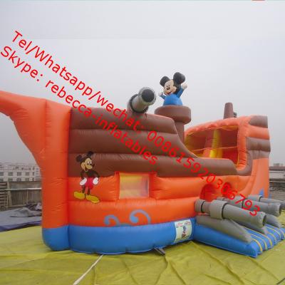 China water slide giant inflatable pirate ship water slide for sale