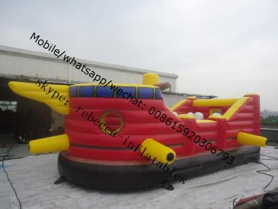 China pirate ship inflatable slide for sale