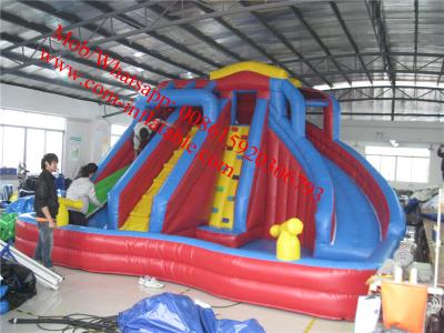 China inflatable bouncy castle with water slide for sale