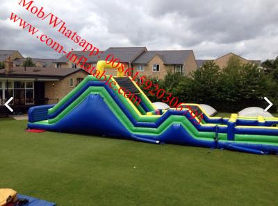 China Giant 135 foot  inflatable assault obstacle course for sale