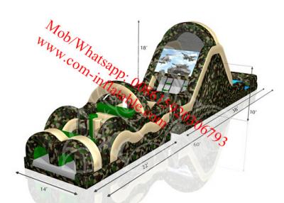 China 60ft Black Ops Obstacle Course with Slide for sale