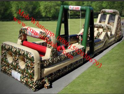 China 85 Foot Inflatable Military Obstacle Course for sale