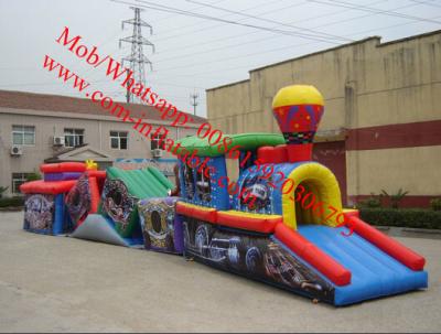 China Inflatable Train Obstacle Course giant inflatable obstacle course for sale