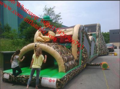 China boot camp inflatable obstacle course for sale