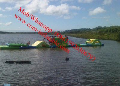 China Inflatable Obstacle Course , Inflatable Water Obstacle inflatable floating obstacle for sale