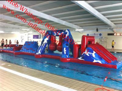 China wipeout inflatable water obstacle course inflatable floating obstacle for sale