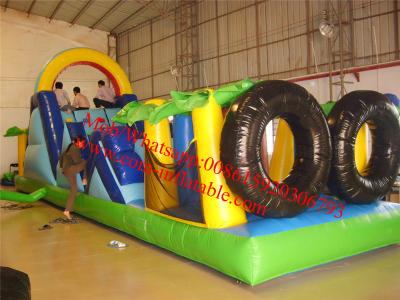 China inflatable playground balloon inflatable obstacle course for sale kids obstacle course for sale