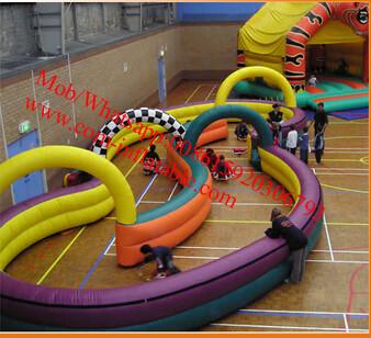 China race track inflatable race track kids toy cars race track plastic car race track for sale