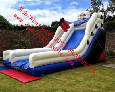China Titanic themed inflatable slide for sale