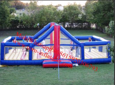 China inflatable volleyball court Inflatable Bouncy Bossaball for sale