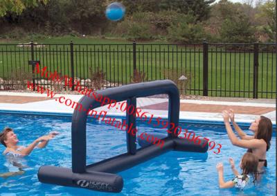 China Huffy Inflatable Pool Volleyball Net with Two Spalding for sale