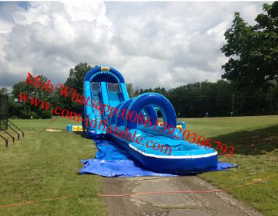 China Big inflatable water slide inflatable water slide for kids and adults 60x12x30ft for sale