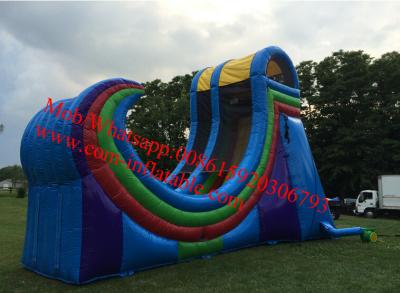 China Half pipe giant inflatable water slide rents for 20′ tallx30 longx16′wide for sale