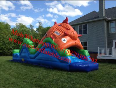 China Fish obstacle courses inflatables for sale