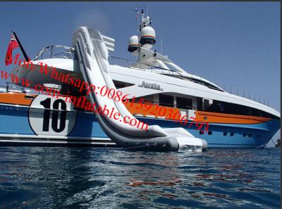China Mini water slide for boat aqua slide for sale